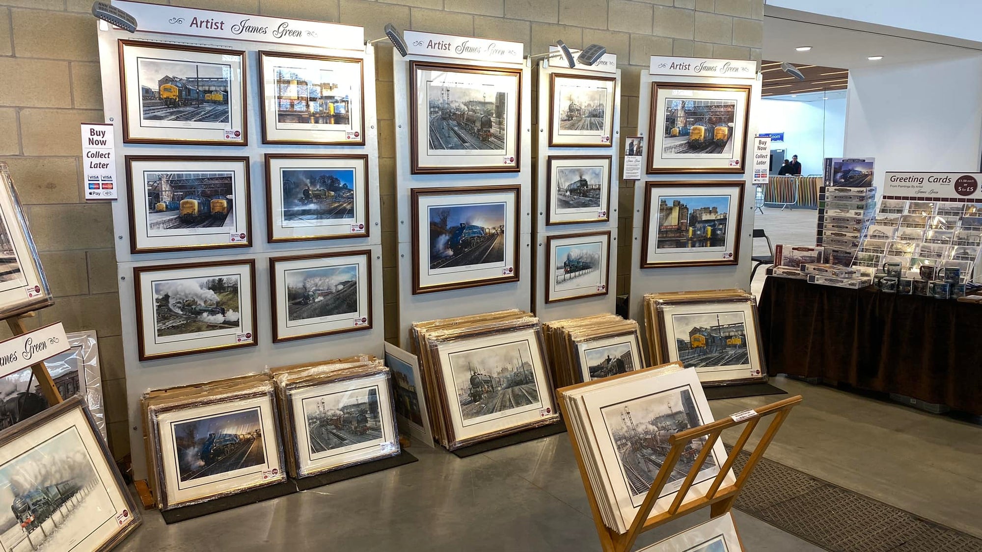 Railway and landscape paintings by Artist James Green