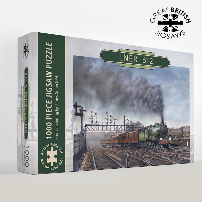 LNER B12 Steam Train 1000 Piece Jigsaw Puzzle – Artist James Green