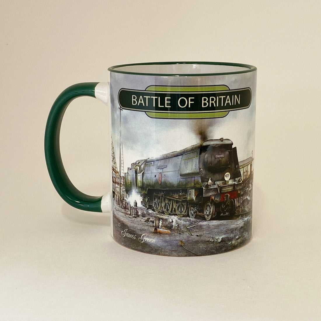 Battle of Britain Steam Train Mug – Artist James Green