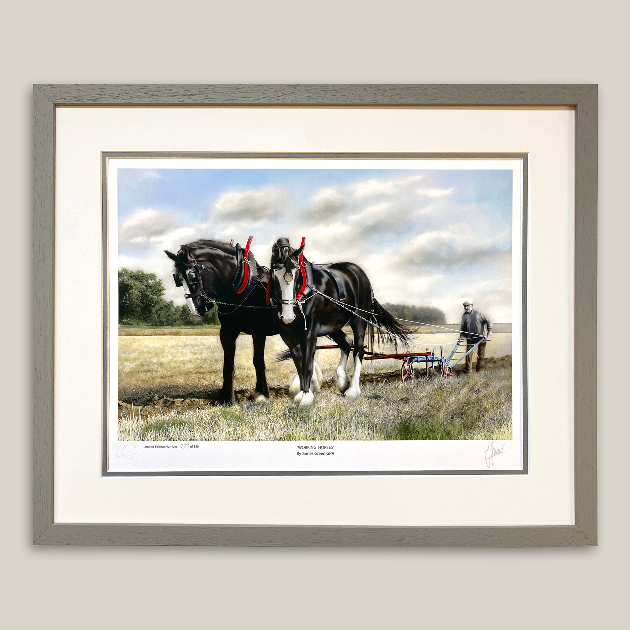 Working Horses Limited Edition Print – Artist James Green