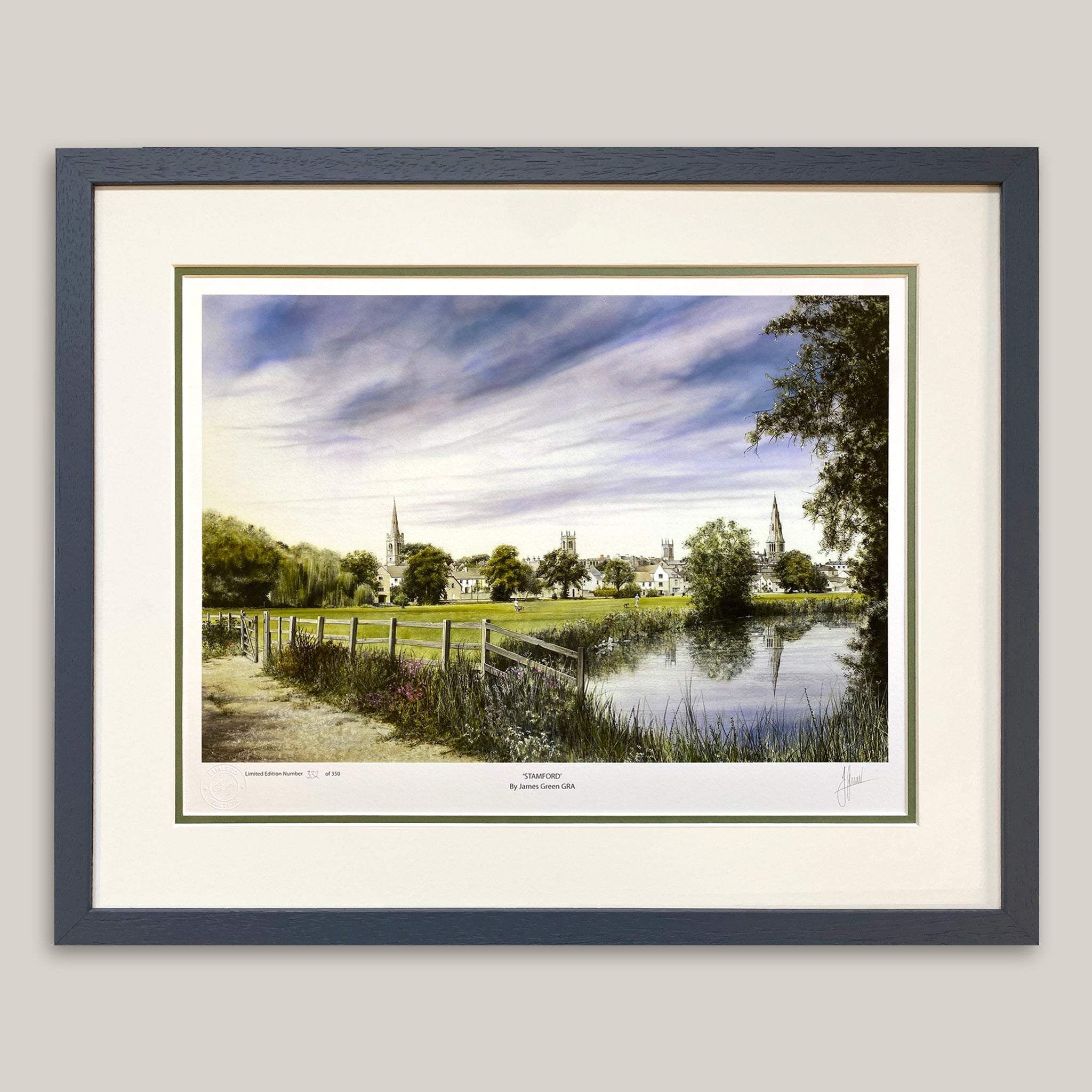 Stamford Limited Edition Print – Artist James Green